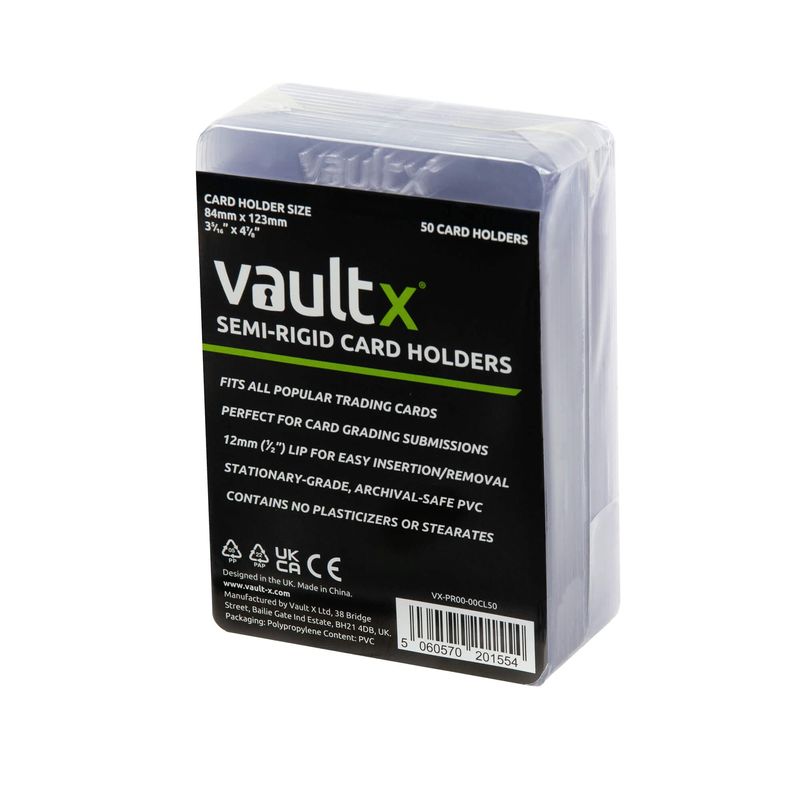 Vault X Wide-Fit Semi-Rigid Card Holders for Trading Cards & Sports ...