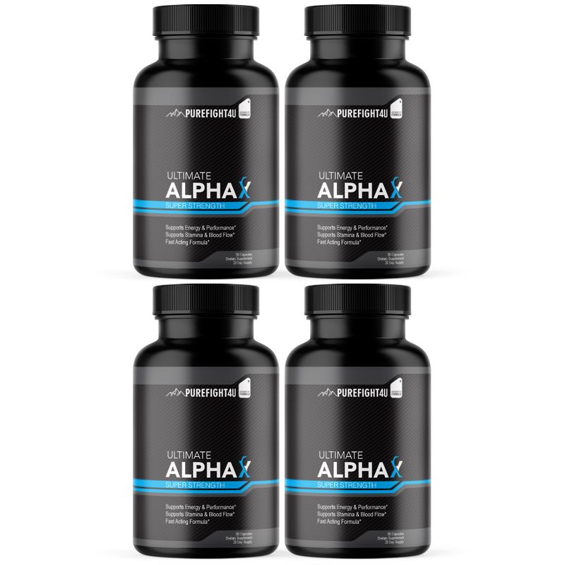 Ultimate Alpha X Super Energy & Performance Supplement 90 Capsules - 4 ...