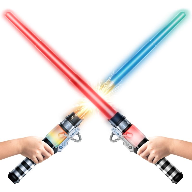 USA Toyz Light Force Galaxy Light Up Swords for Kids or Adults- 2 LED ...