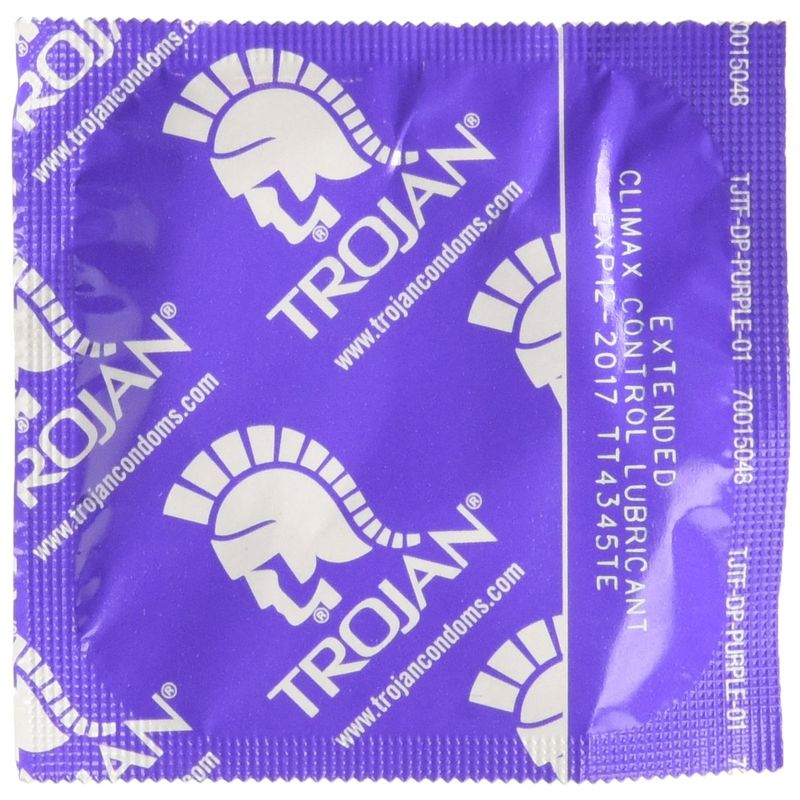 Trojan Extended Climax Control Lubricated Condoms, 12 Count, 2 Pack ...