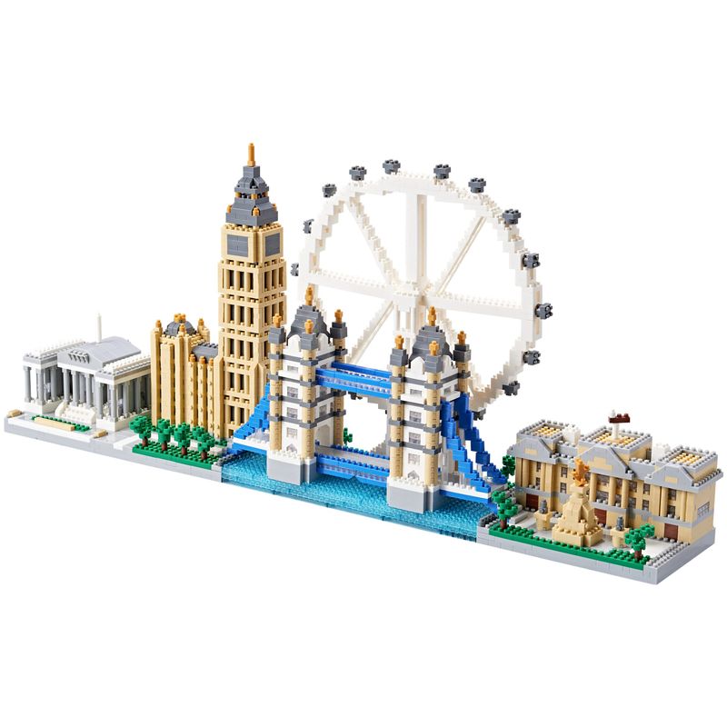 KLMEi Building Micro Mini Blocks Architecture Skylines Collection Set for Adults London Bridge ...