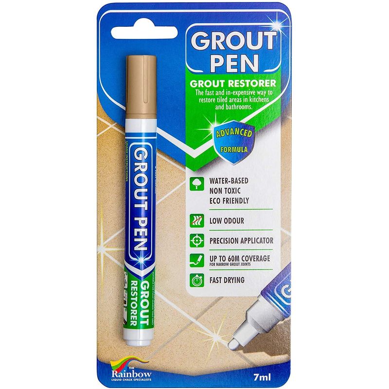 Grout Pen Beige Tile Paint Marker: Waterproof Grout Paint, Tile Grout ...