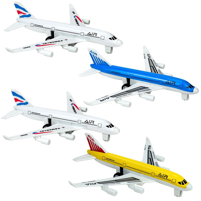 Airplane Toy Airplane Toy Set of 4 Flying Toys Kids Toys Pull Back ...