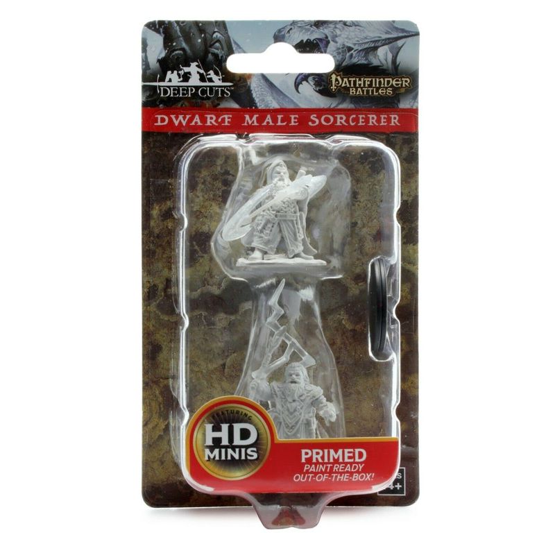 Pathfinder Deep Cuts Unpainted Miniatures: Wave 4: Dwarf Male Sorcerer ...