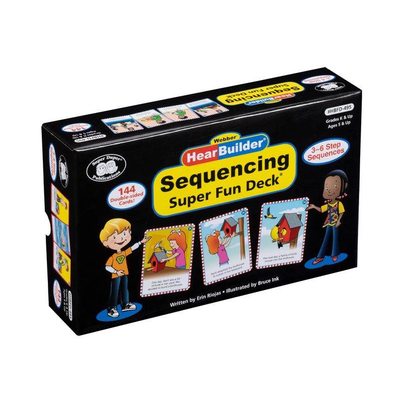 Super Duper Publications | HearBuilder Sequencing Flash Card Fun Deck ...
