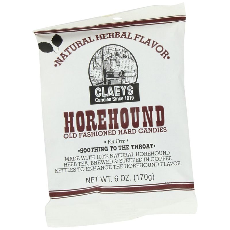 Claey's Natural Horehound Drops, 6-Ounce Packages (Pack of 12) - Online ...