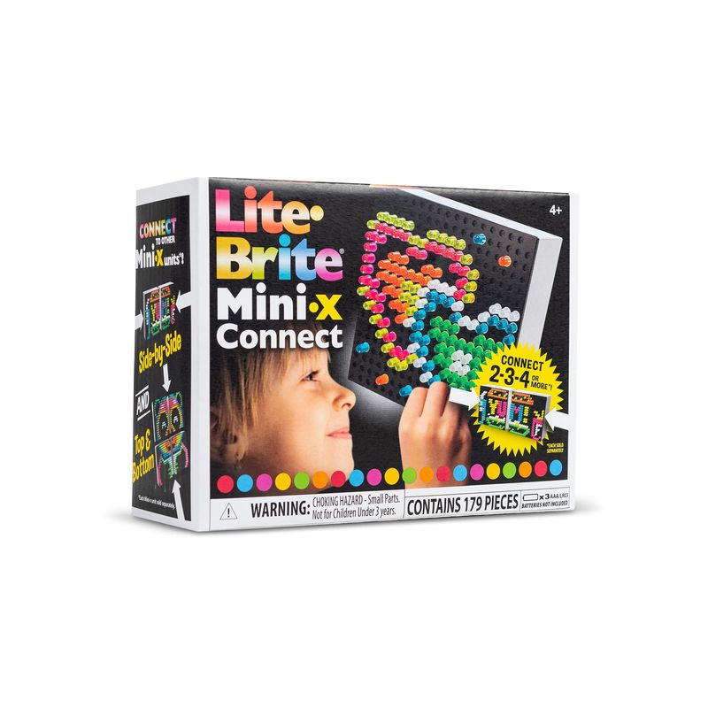 Lite Brite | Mini-X Connect | Light Up Drawing Board, Mini LED Drawing Board with Colours ...