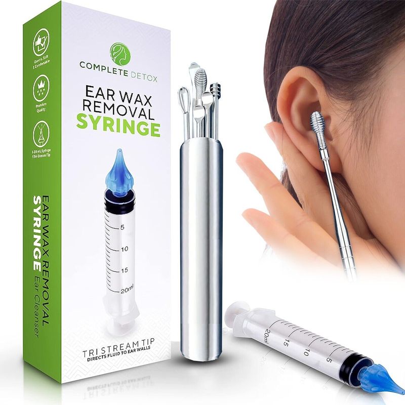 Ear Syringing Kit for Ear Wax Removal at Home Ear Picks Ear Cleaner Kit ...