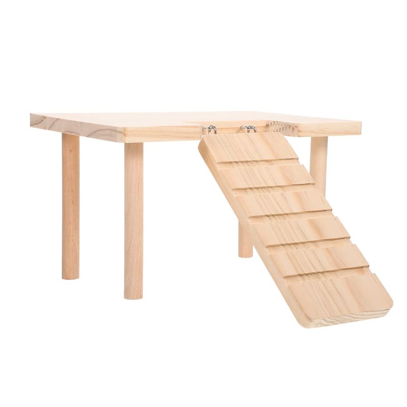 LUOZZY Hamster Platform Wooden Guinea Pig Ramp Chinchilla Platform Toy ...