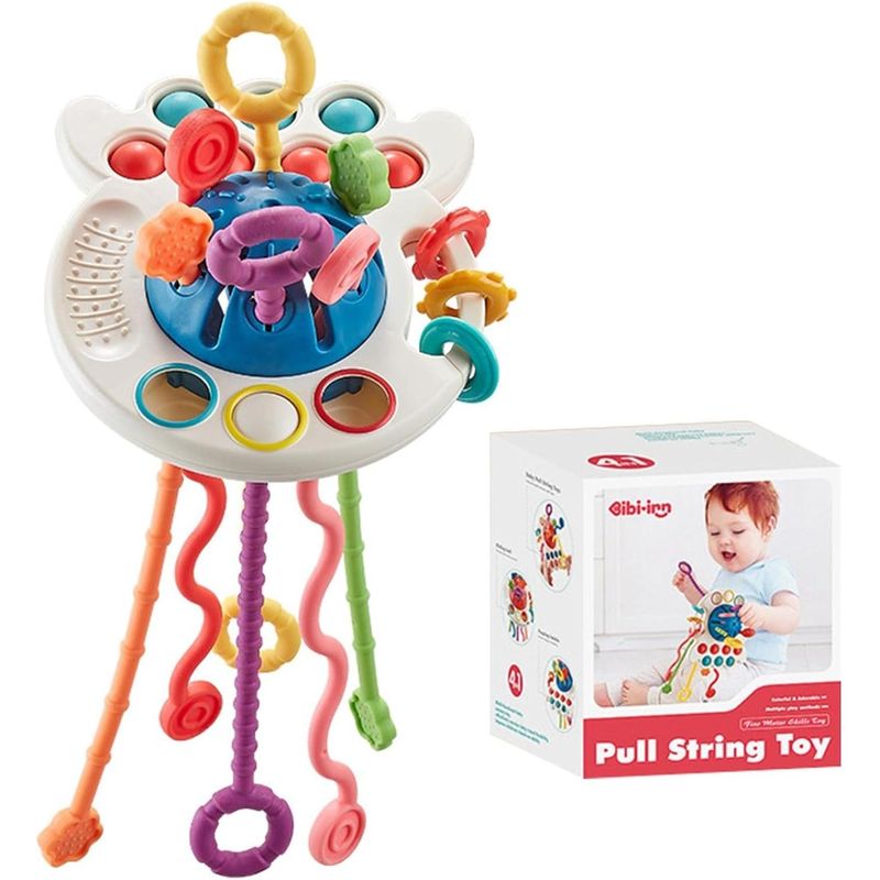 Hueyaus Baby Toys 6-12 Months,Durable Pull String Toys,Educational Toys ...