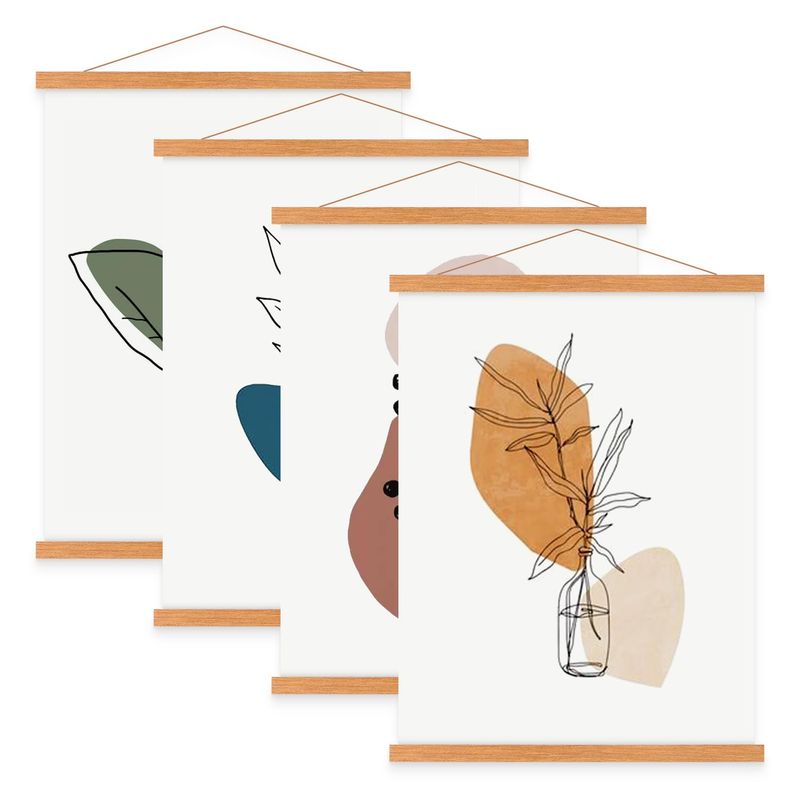 Sanauto Set of 4 A4 Poster Strips, Poster Rail, Poster Strips 21 cm ...