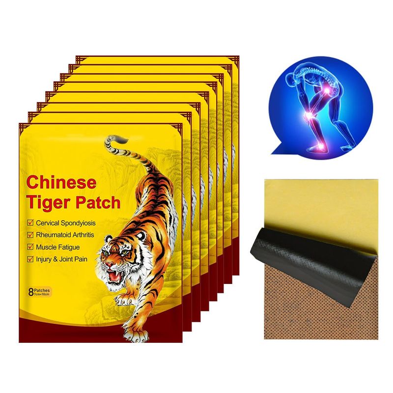 64 Pcs Pain Relief Patches, Chinese Tiger balm patches for pain relief ...