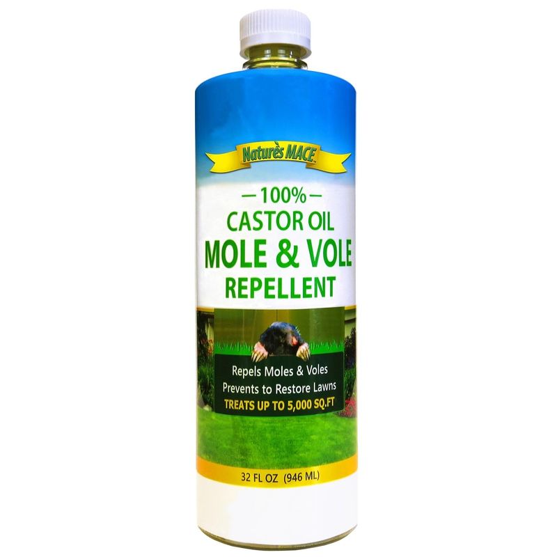 Nature’s Mace Mole & Vole Mace, 32 Oz Castor Oil Concentrate, Outdoor ...
