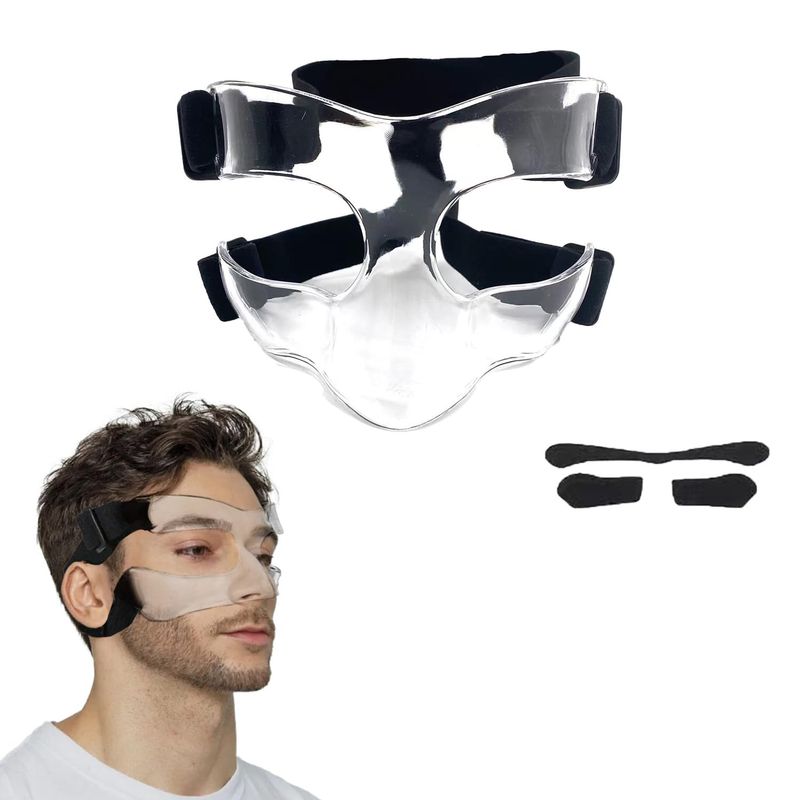 KEDAO Nose Guard for Broken Nose, Adjustable Basketball Face Guard ...