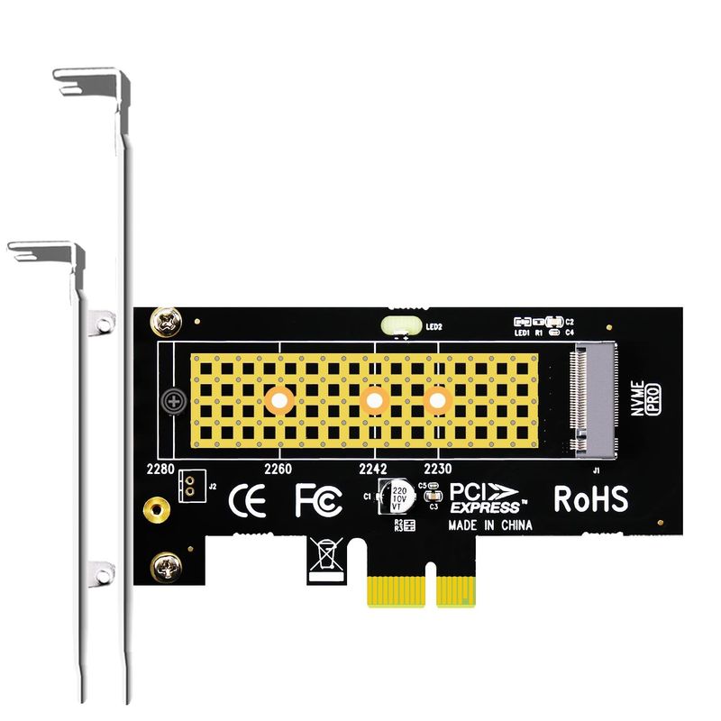 GLOTRENDS M.2 PCIe X1 Conversion Adapter Card with M.2 Screws for M.2 ...