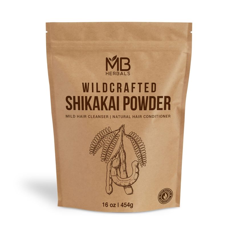 MB Herbals Shikakai Powder 454g | 1 lb | 16 oz | Natural Hair Cleanser ...