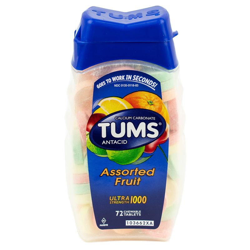 TUMS 23981 Ultra Strength Antacid, Assorted Fruit - Online Marketplace ...