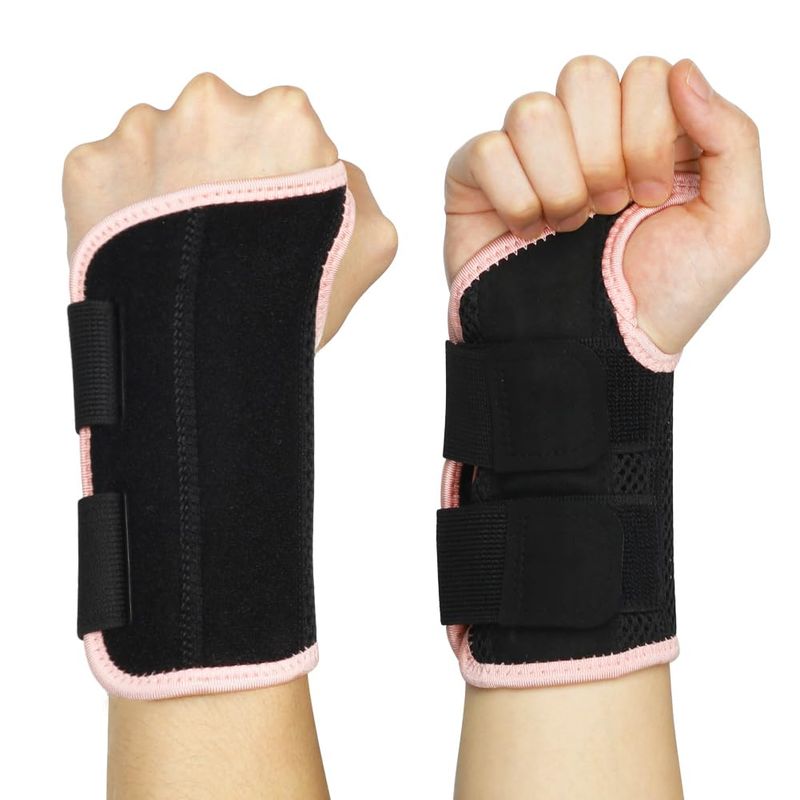 NuVigor Wrist Support Splint Brace, Right Left Hand Wrist Brace Carpal ...