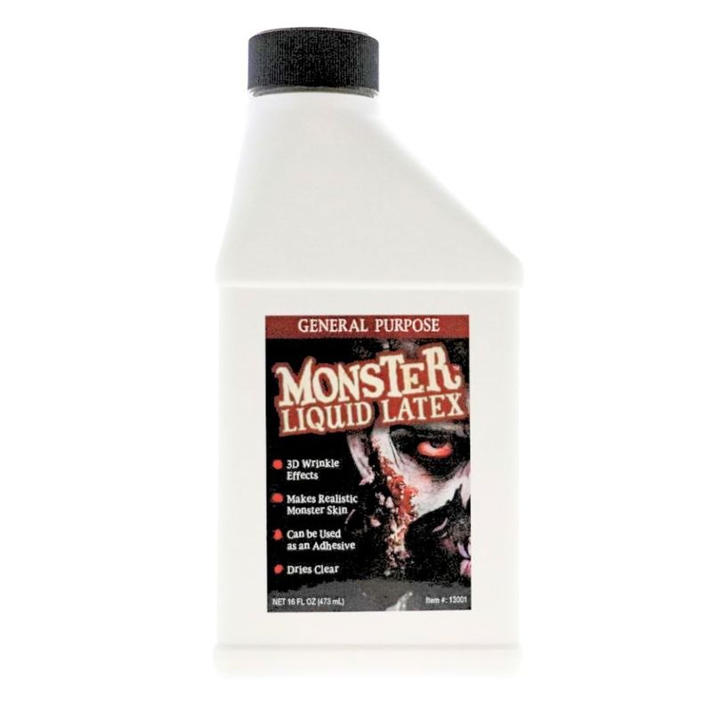 Monster Liquid Latex - Dries CLEAR - Creates Zombie Skin and FX ...