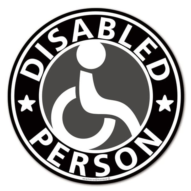 Wheelchair Mark Sticker/Welfare Vehicle Disability Mark Wheelchair ...