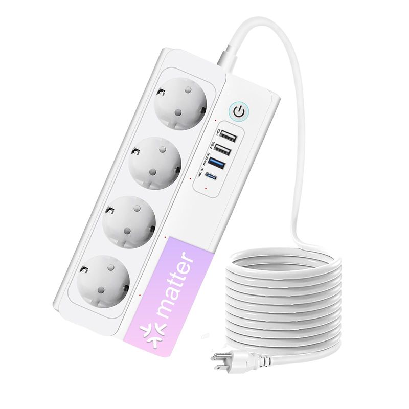 UseeLink Matte Power Strip, Smart Multiple Socket WLAN Fast Charger ...