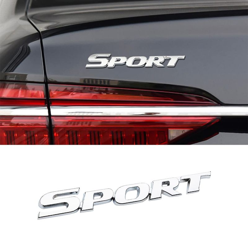 3D Metal Sport Sticker for Car, Styling Personalise Sport Emblem Decal ...