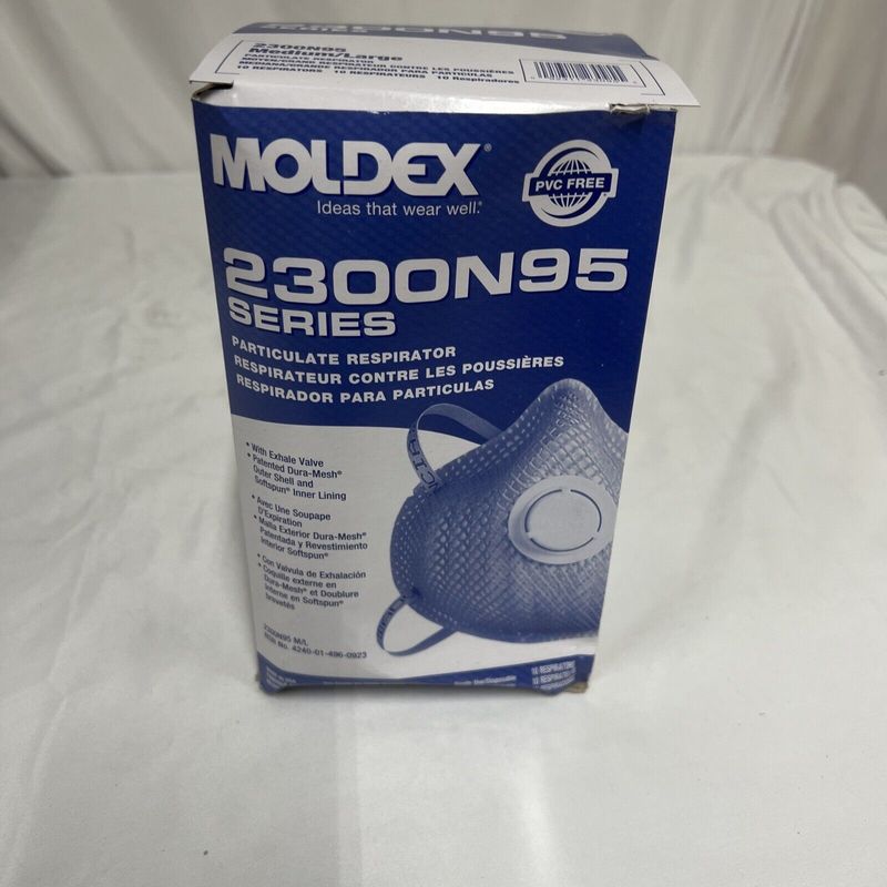Moldex 2300N95 Particulate Respirator Mask with Exhale Valve - Box of ...
