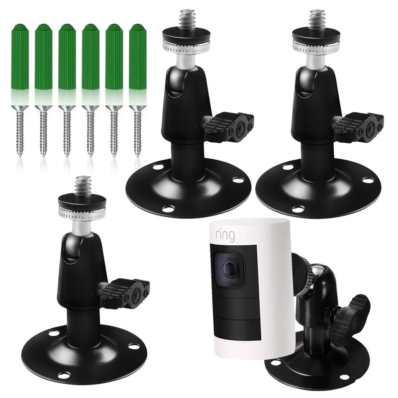 UICCVOKK 3 Pcs Ring Camera Mounting Bracket, Camera Wall Mount Brackets ...