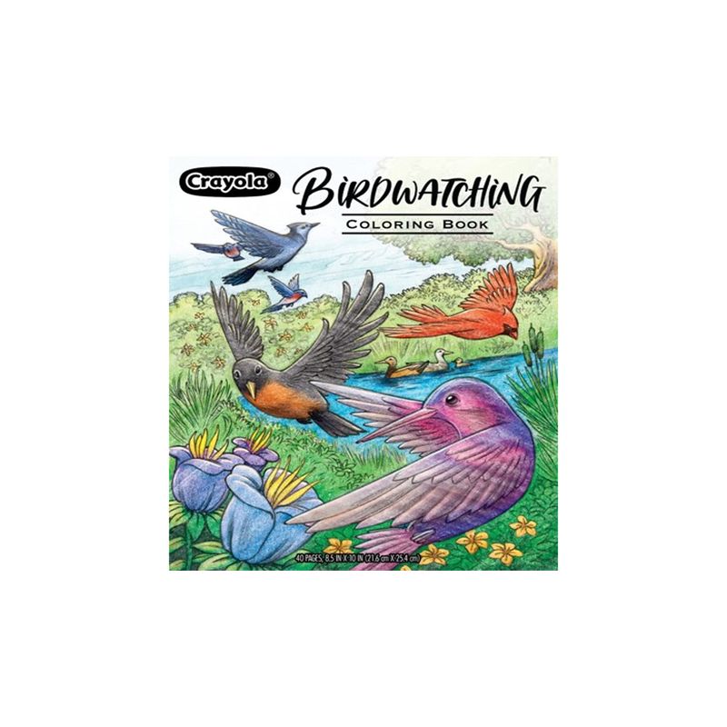Crayola Bird Coloring Book (40pgs), Adult Coloring Pages, 8.5 x 10 ...