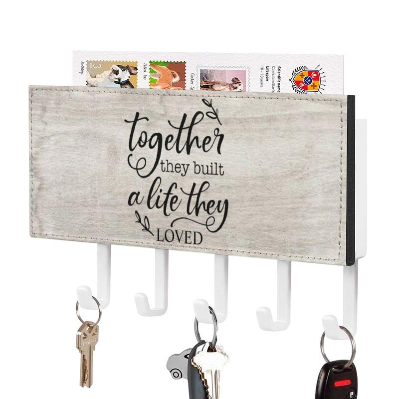 Together They Built A Life They Loved Key Holder for Wall, Quotes Mail ...