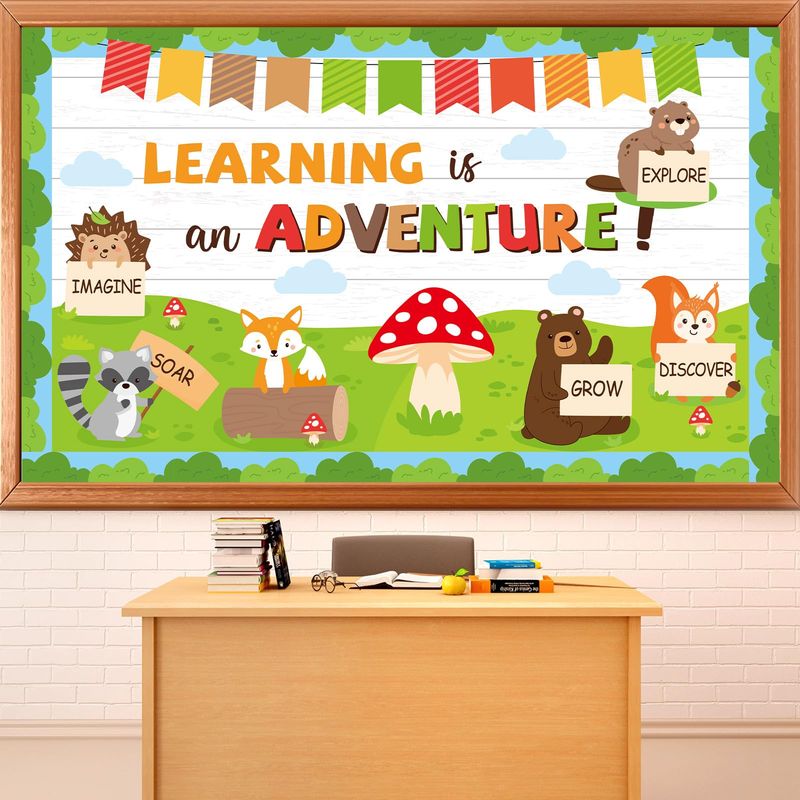 Woodland Bulletin Board Set Jungle Forest Classroom Decorations Back to ...