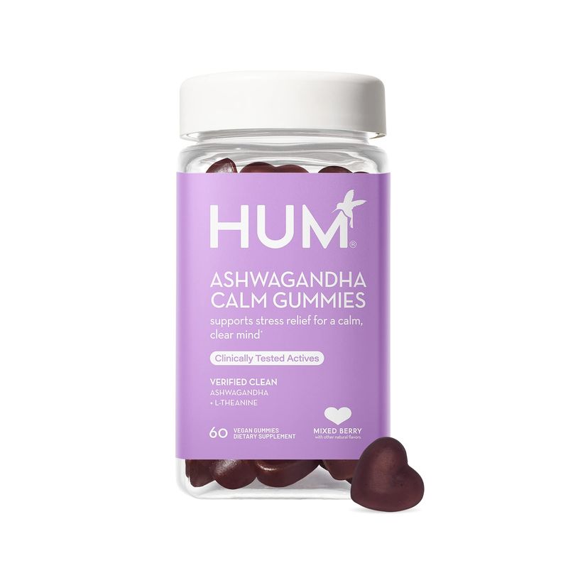 HUM Ashwagandha Calm- L-Theanine & Ashwagandha for Daily Relaxation ...