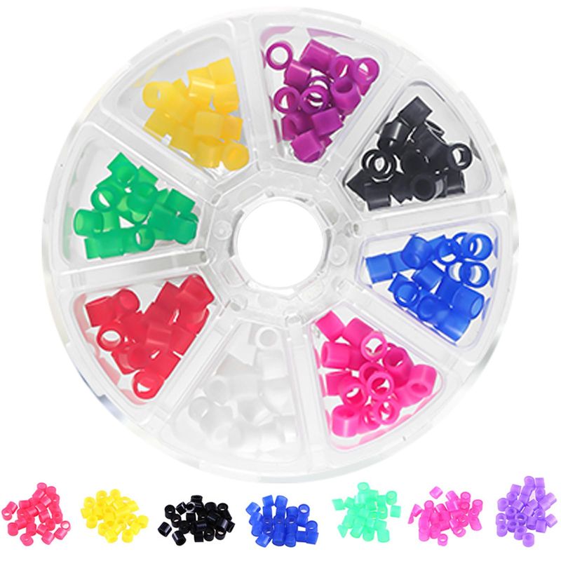 160 Pcs Dental Code Rings, 6mm Silicone Non-Toxic Orthodontic Rings ...