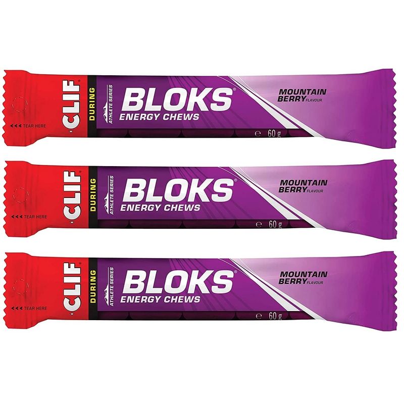 CLIF Bar Bloks Energy Chews Mountain Berry - Sports Supplements, 60 g ...