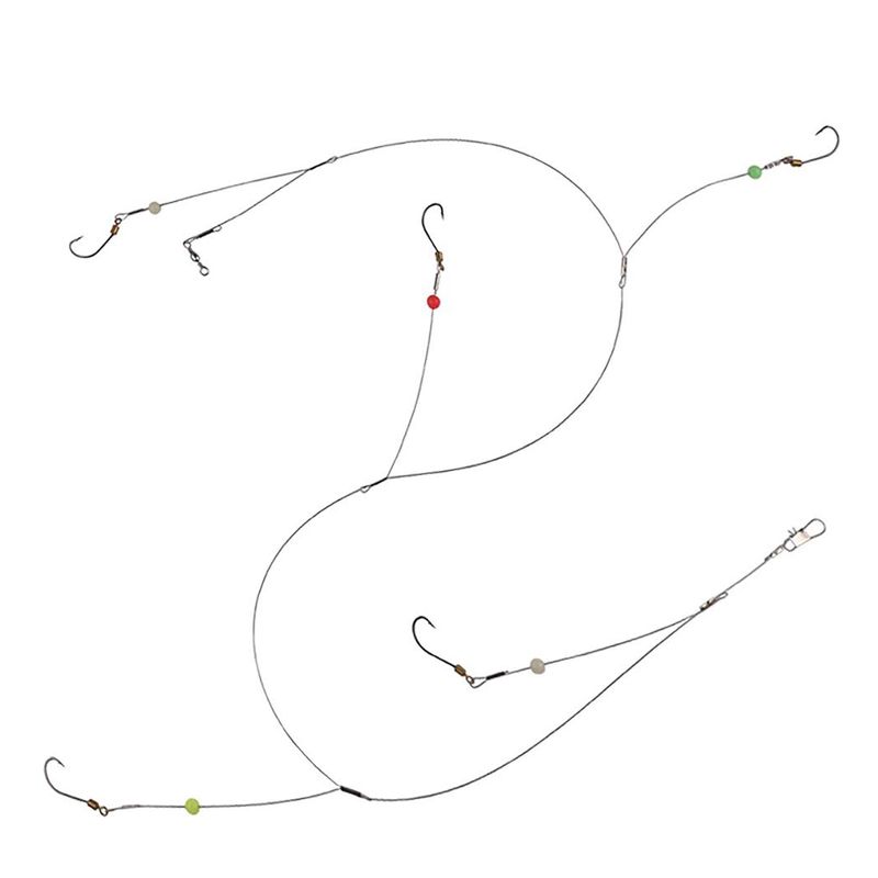 Dyxssm Fishing Hook Line Stainless Steel, Fishing Rigs Wire Leader with ...