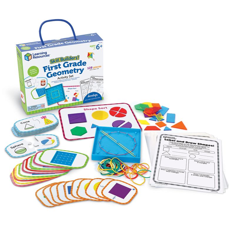 LEAR1239 LEARNING RESOURCES SKILL BUILDERS First Grade Geometry ...