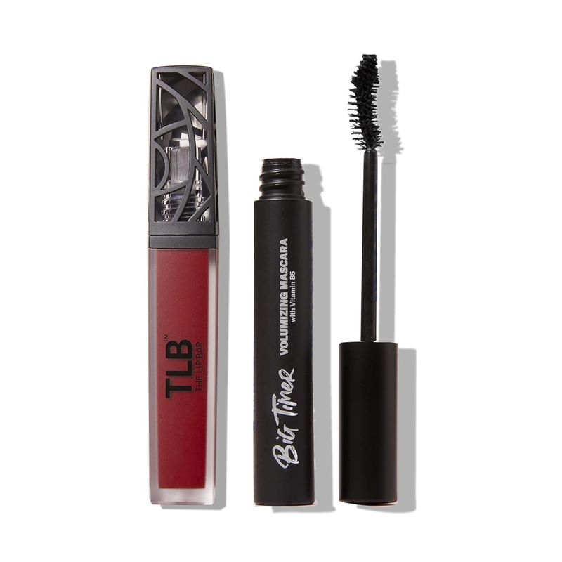 The Lip Bar Vegan Eye and Lip Kit, with Bawse Lady Long Lasting Liquid Matte Lipstick and Big ...