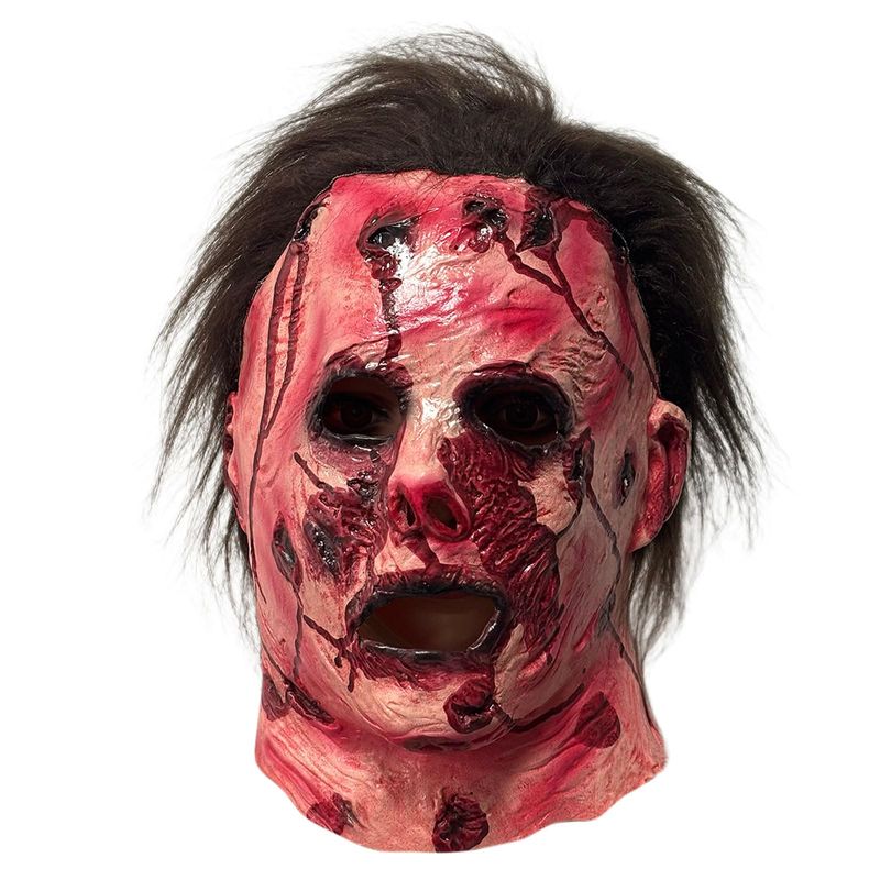 BEJOYFMY Scary Head Mask with Scars on Face, Horror Latex Adults Mask ...