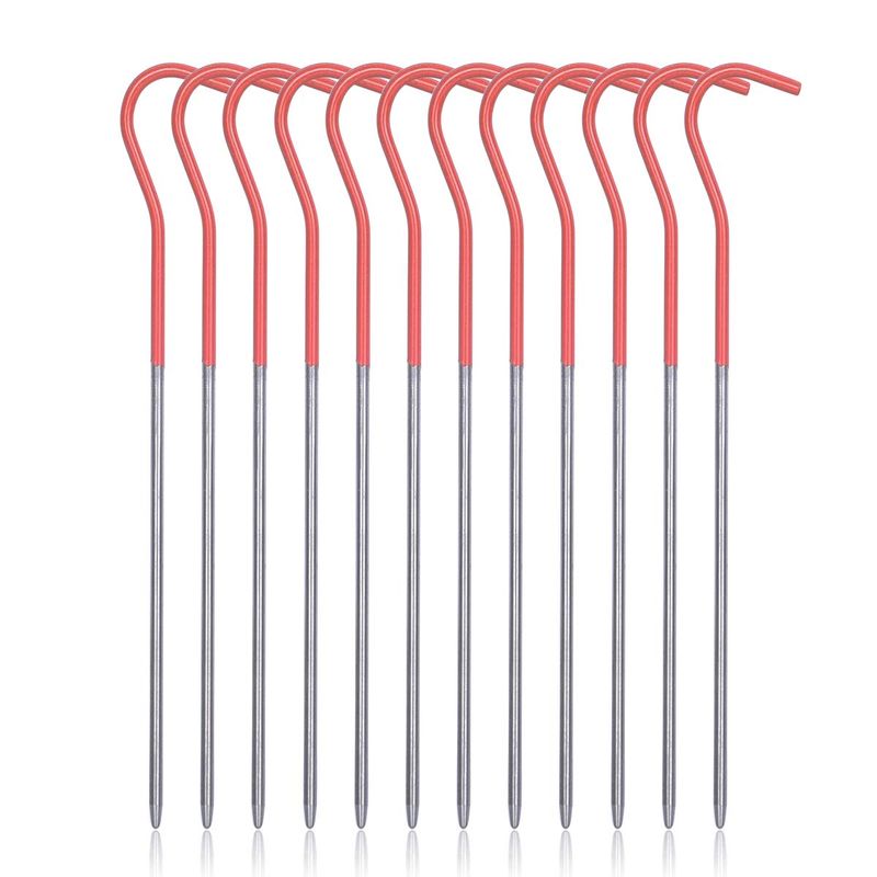 iBasingo Titanium Tent Pegs Camping Tent Stakes Ultralight Tent Nails ...