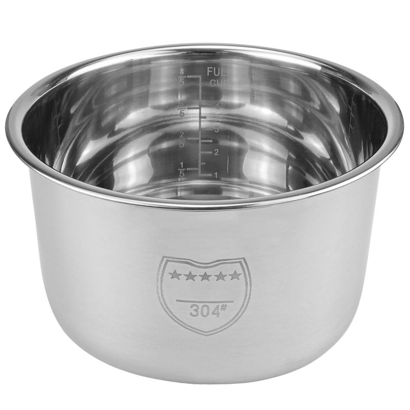 3L Rice Cooker Inner Pot Replacement,Stainless Steel Cooking Pot Insert ...