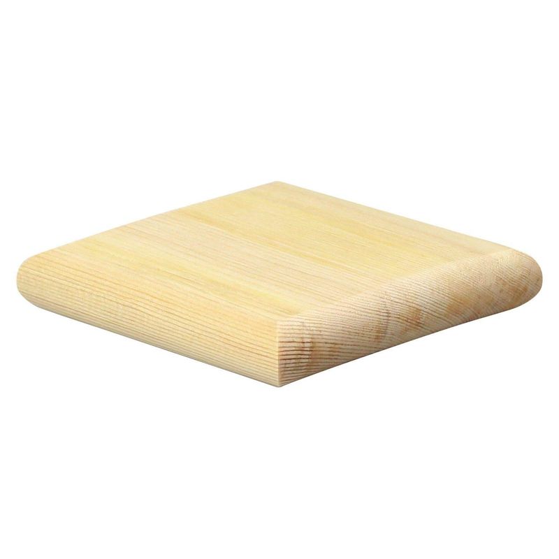 Jackson Woodturners Pine Flat Newel Cap rebated to fit a 70mm Newel ...