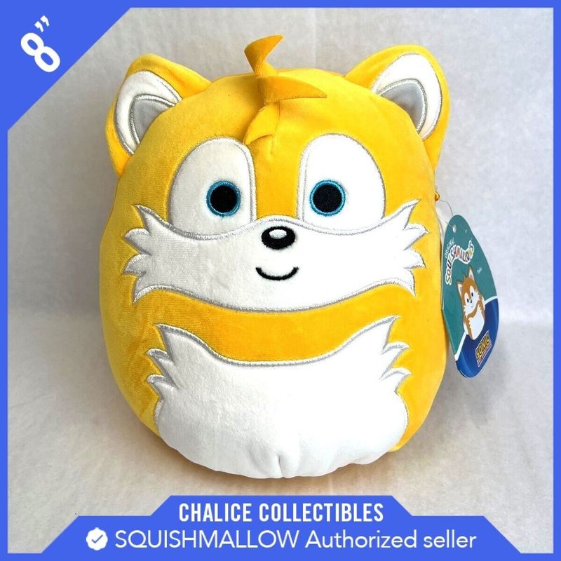 Squishmallow Kellytoy Plush Sonic the Hedgehog Tails 8" Inch NWT NEW ...