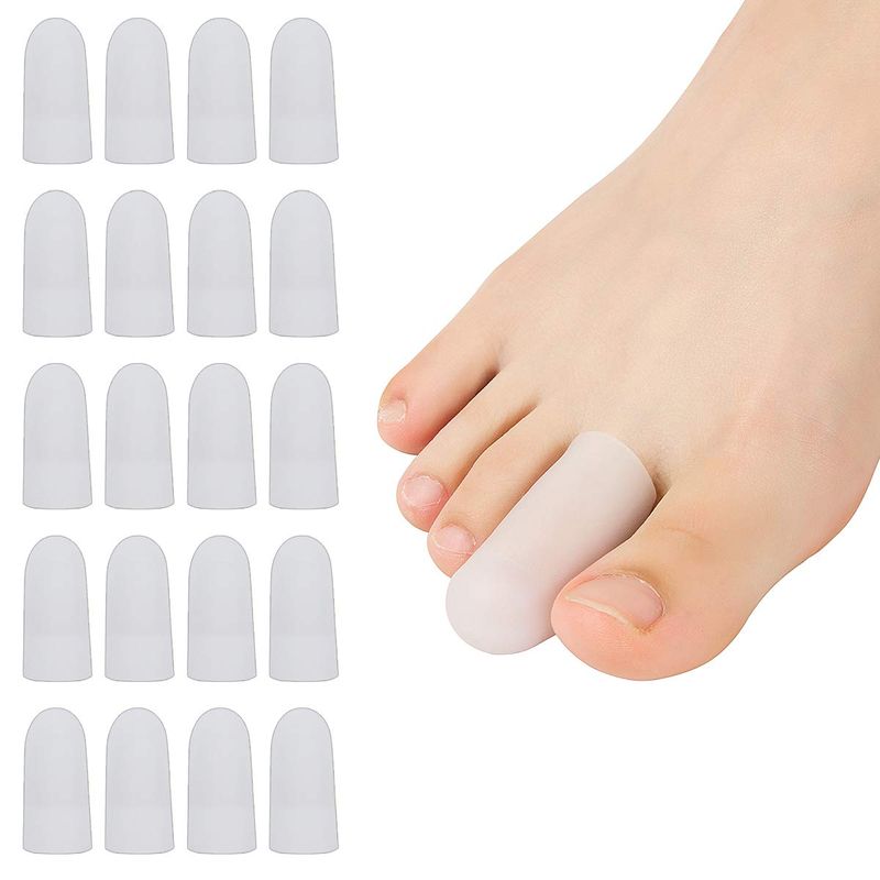 20 Pieces Gel Toe Cap, Silicone Toe Protector, Toe Guards for Feet ...