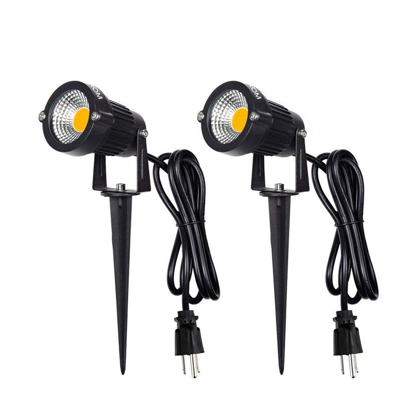 Landscape Outdoor,IP65 Waterproof Garden Spotlights,5W AC 120V Yard ...