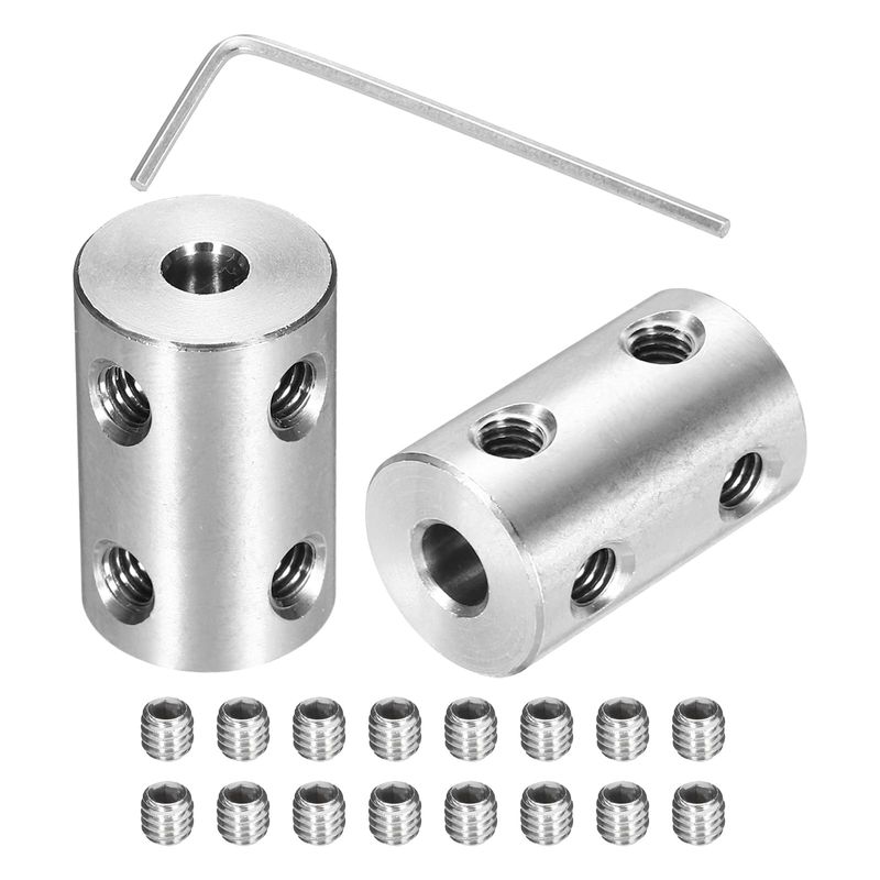 sourcing map Rigid Screw Coupling 4mm to 5mm Shaft Coupler Connector ...