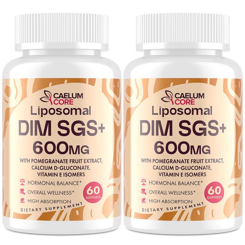 CaelumCore Liposomal DIM SGS Supplement 600 mg - DIM Supplement for ...