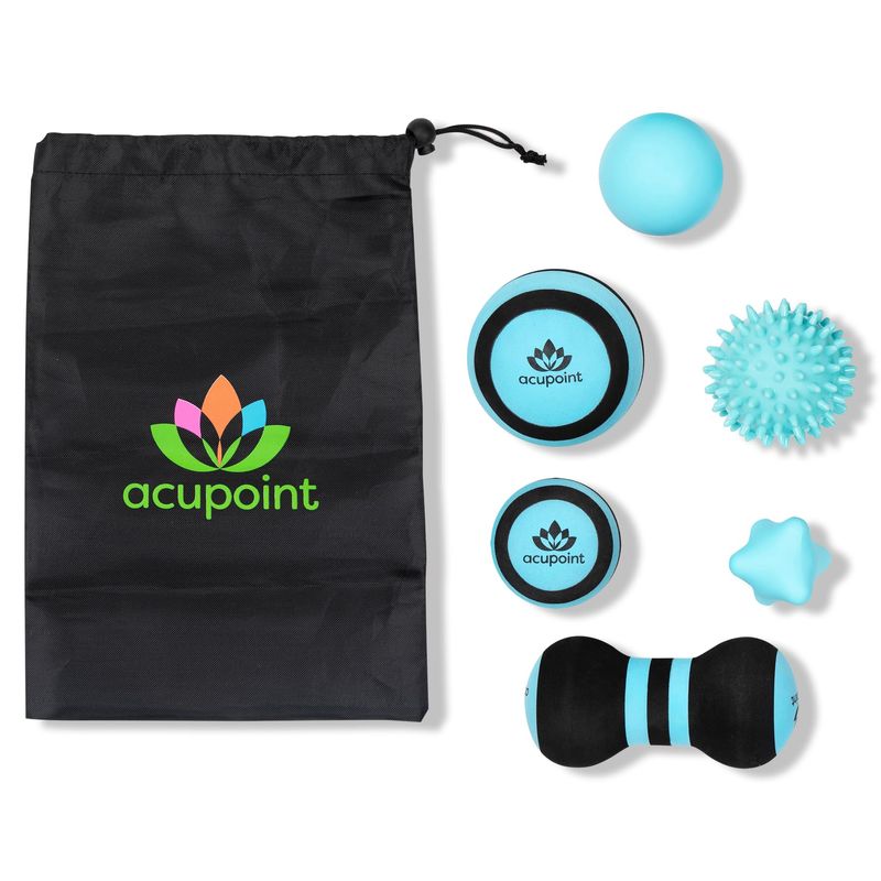 Acupoint Fascia Ball and Massage Ball Set of 6 - Physiotherapy Massage ...