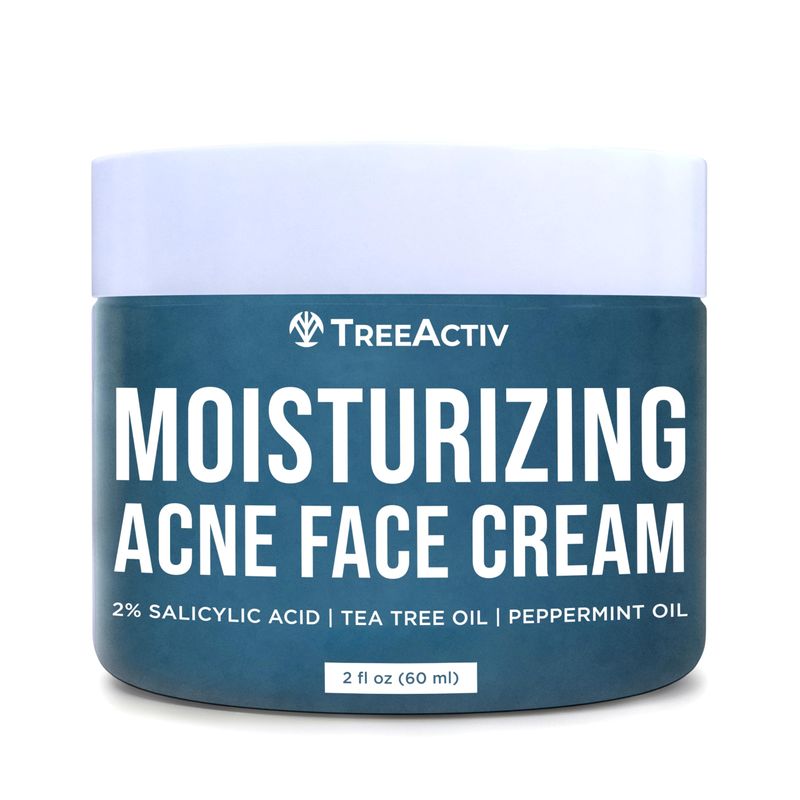 TreeActiv Acne Cream Original Formula, 2 fl oz, 2% Salicylic Acid Face ...
