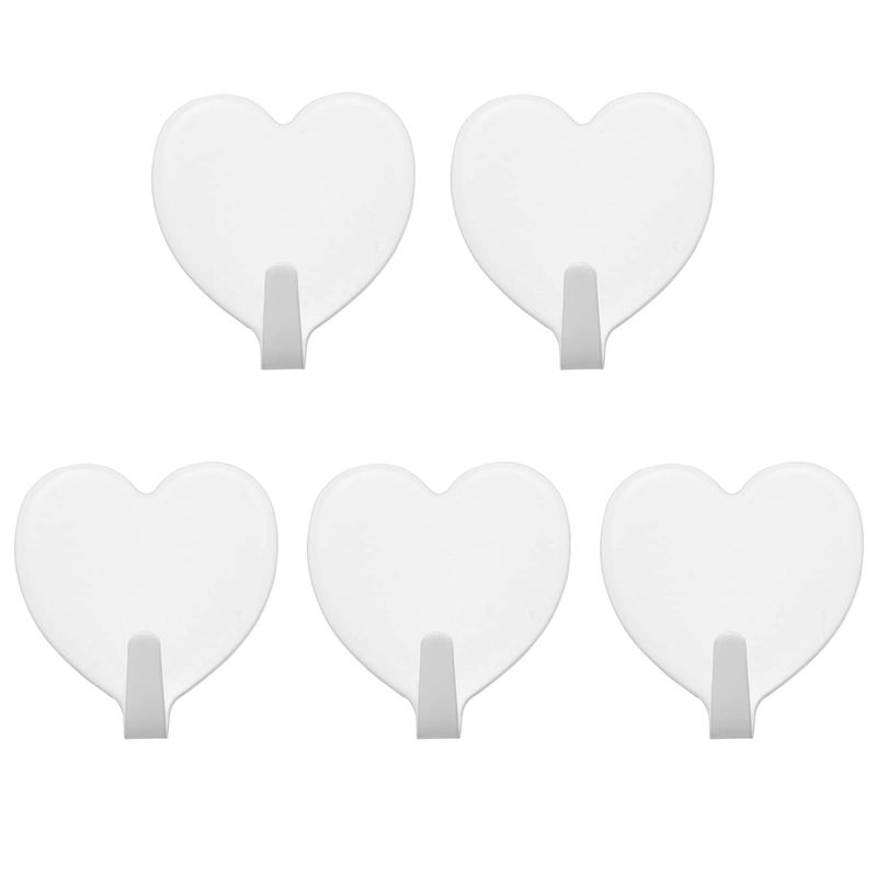 Lind Kitchen 5PCS 40 * 45mm Stainless Steel Heart-Shaped Hook Heart ...