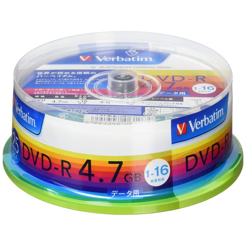 Mitsubishi Kagaku Media Verbatim Write-Once DVD-R, whites - Online ...